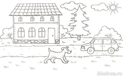 Задание для детей средней группы ДОУ Где расположено солнце В какую сторону едет машина С