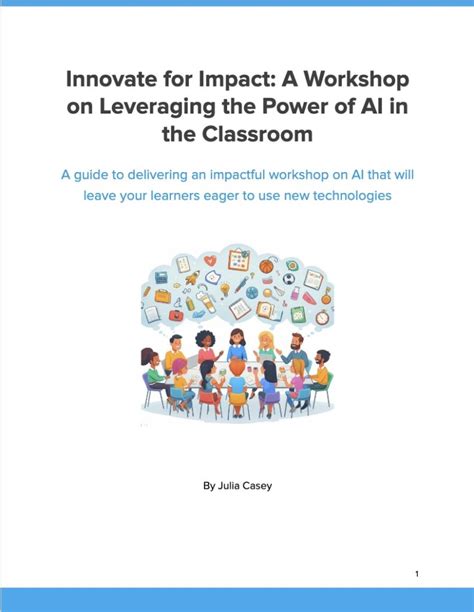 Innovate For Impact A Workshop On Leveraging The Power Of Ai In The