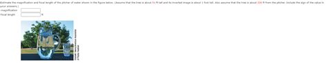 Solved Your Answers Magnification Focal Length Chegg