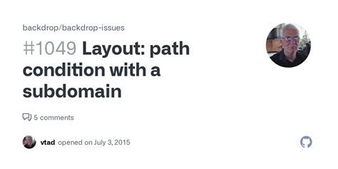 Layout Path Condition With A Subdomain Issue 1049 Backdrop