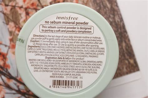 Review Innisfree No Sebum Mineral Powder ♥ ♥ Beautifying Life ♥