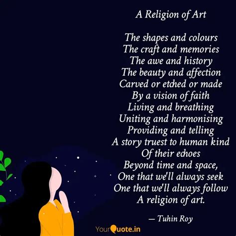 A Religion Of Art The Sh Quotes And Writings By Tuhin Roy Yourquote