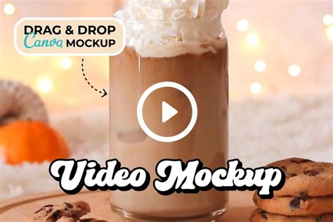 Christmas Can Glass Video Mockup 16oz Libbey Mockup
