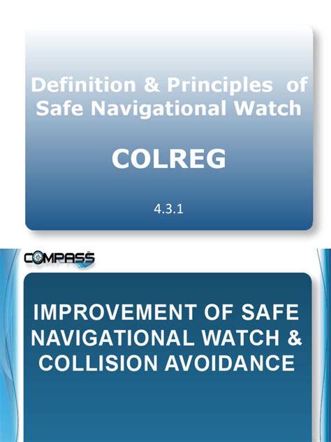 4 3 1 Colreg Pdf Traffic Shipping