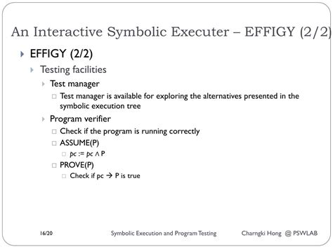 Ppt Symbolic Execution And Program Testing Powerpoint Presentation Free Download Id2188749