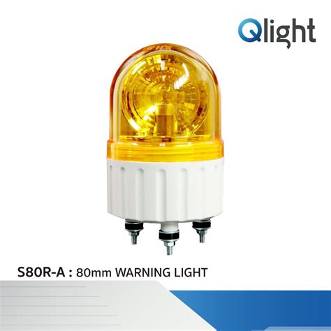 S80r Ø80mm Bulb Revolving Warning Light Qlight Thailand