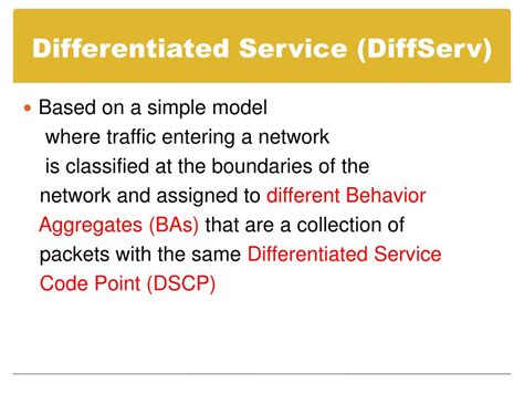 Ppt Implement A Qos Algorithm For Real Time Applications In The Diffserv Aware Mpls Network