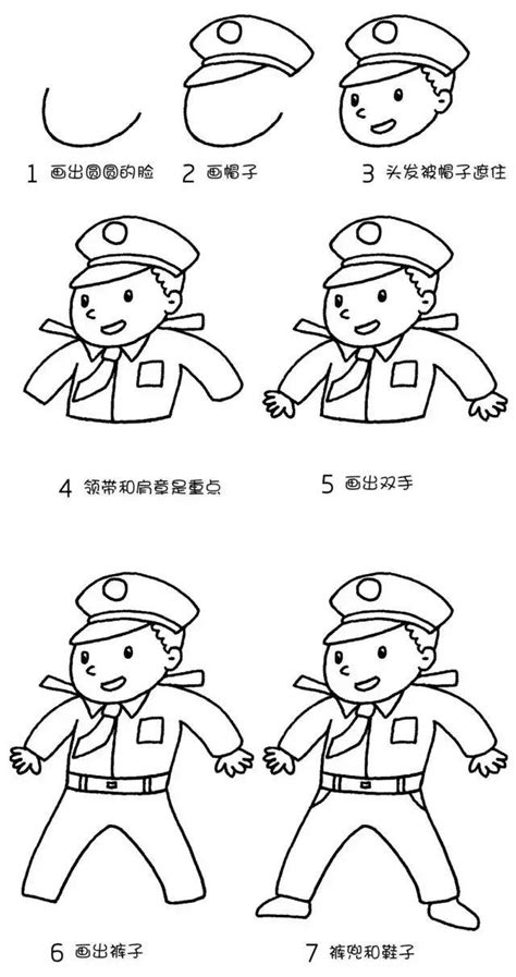各种职业简笔画幼儿 简笔画图片大全 普车都