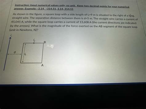 Solved Instruction Input Numerical Values Only No Unit