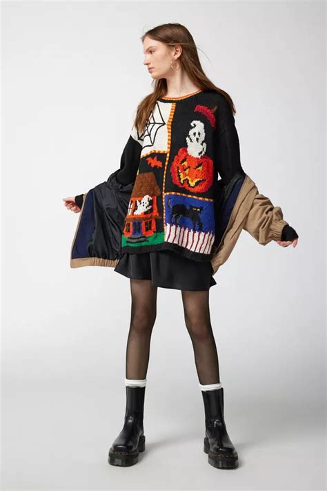Urban Renewal Vintage Halloween Sweater Urban Outfitters