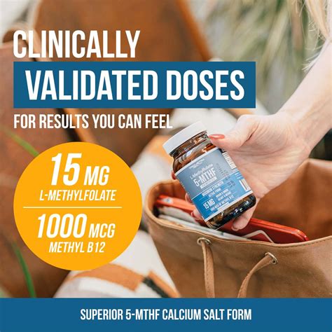 L Methyl Folate 15mg Plus Methyl B12 Cofactor