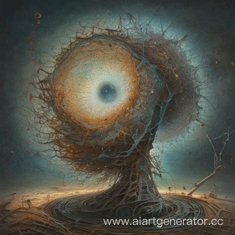 abstract entropy artwork with dynamic patterns and vibrant colors ai