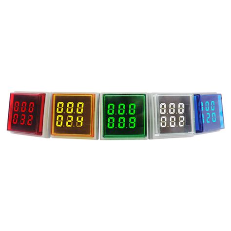Mini LED Square Digital Counter Meter Mm AC V V Electronic Signal Totalizer