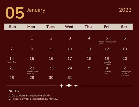 Fancy Year 2023 Calendar In Psd Illustrator Word Download