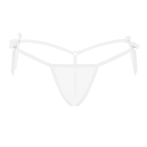IEFiEL Women S Mesh Low Rise Mini G String Thong Bikini Briefs