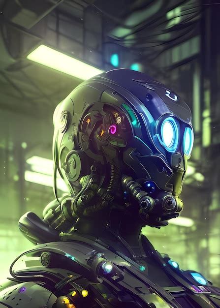 Premium Ai Image Cyberpunk Alien Robot R64