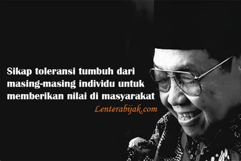 Kutipan Gus Dur Tentang Toleransi Kehidupan