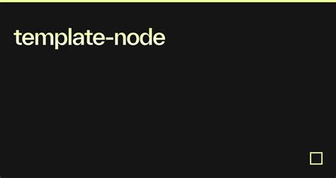 Template Node Codesandbox