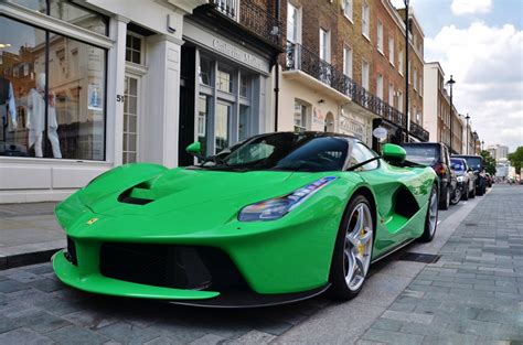 专为屌丝代言 绿色法拉利laferrari 咱车