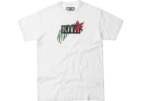 Kith In Bloom Classic Logo Tee White Mens Ss18 Us