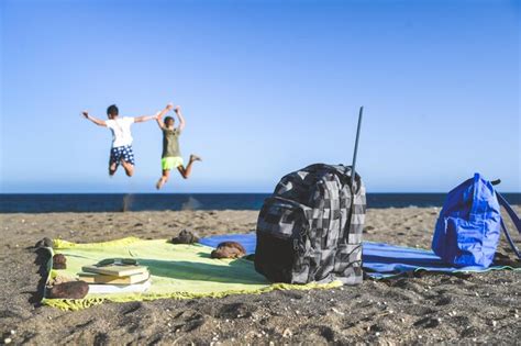 Premium Photo Brothers Enjoying At Beach