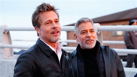 George Clooney Pokes Fun At Pretty Boy Brad Pitt As He Talks His