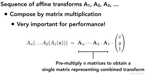 Games Transformation Homogenous Coordinate