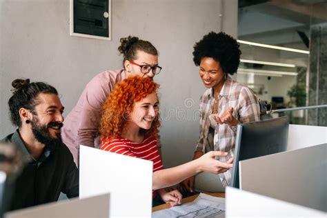 mixed team of software engineers brainstorming ideas diverse app