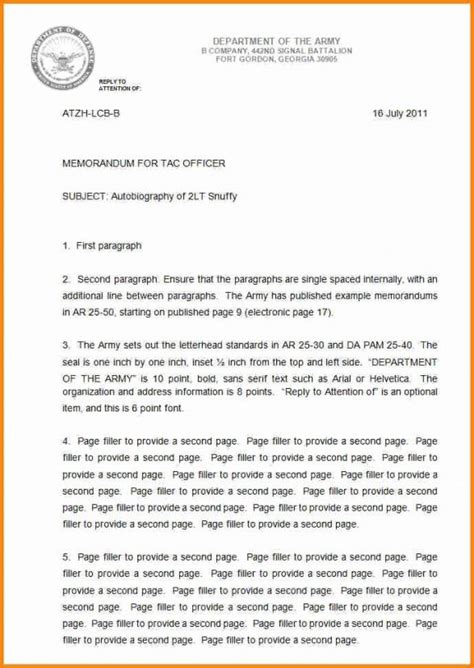 Editable Army Information Memorandum Template Example Uploaded By