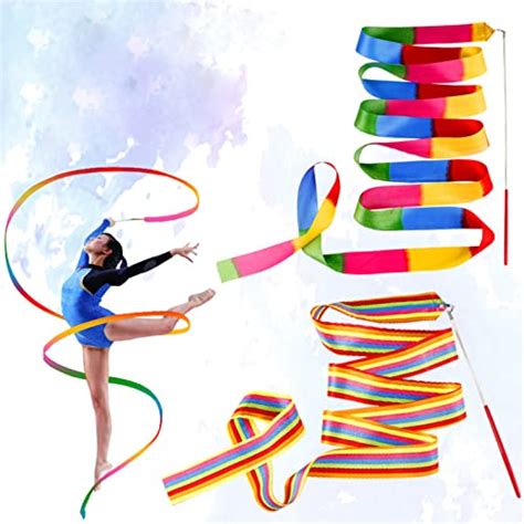 10 Stuks Gymnastiek Lint Ritmische Streamer Baton Twirling Gymnastic