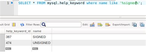 Mysql Php Sql Parser Why This Lib Parsed Signed As A Colref Instead Of Reserved Word