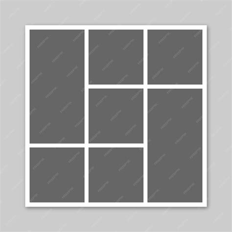 Premium Vector Simple Photo Collage Template Mood Board Vector