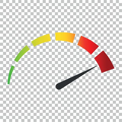 Meter Dashboard Icon In Flat Style Credit Score Indicator Level Vector Illustration On Isolated