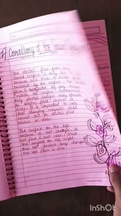 Project File Physics Class 12 Gauss Theorem Youtube