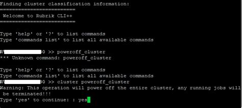 Rubrik Basics Cluster Shutdown PenguinPunk Net