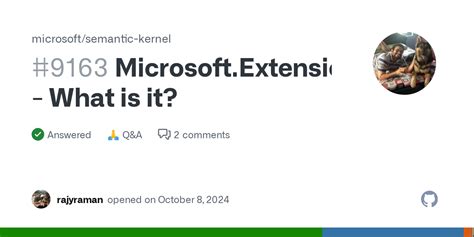 Microsoftextensionsai What Is It · Microsoft Semantic Kernel