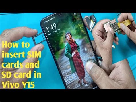How To Insert SIM Cards And SD Card In Vivo Y15 YouTube