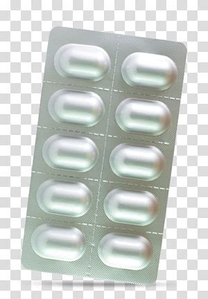 Vector Sketch Pills Blister Package Isolated On White Background Clip