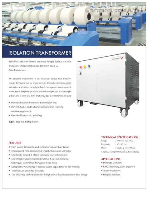 Three Phase Isolation Transformer In Thane At ₹ 48000 3 Phase Isolation Transformer In Mumbai