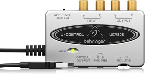 behringer u control uca202 ultra low latency usb audio interface and usb