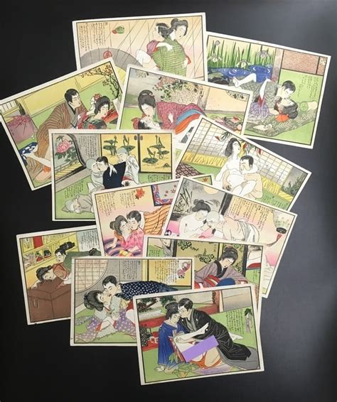 【傷や汚れあり】時代物 春画 24 【モダン春画 12枚 明治物逢瀬】検 春本 秘画 艶本 地下本 浮世絵 江戸 明治 大正 幕末 美人画 木版画 版画の落札情報詳細 Yahoo