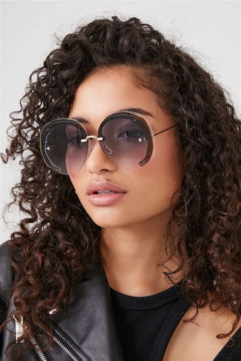 Round Rimless Sunglasses Forever21us