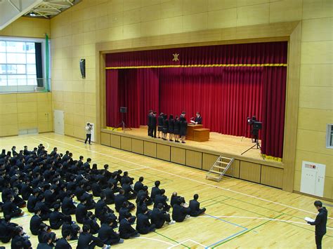 3学期終業式伝達表彰 福井県立坂井高等学校