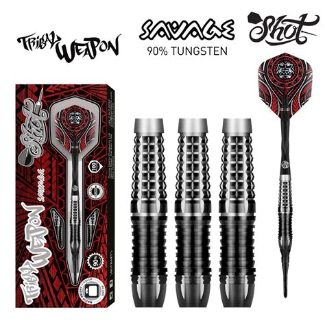 Tribal Weapon Savage Soft Tip Dart Set 90 Tungsten Barrels
