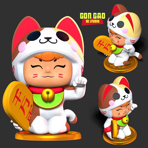 3d File Lucky Cat Neko Bea Brawl Stars 🐱・3d Print Object To Download