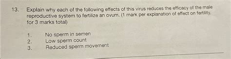 solved explain why each of the following effects of this