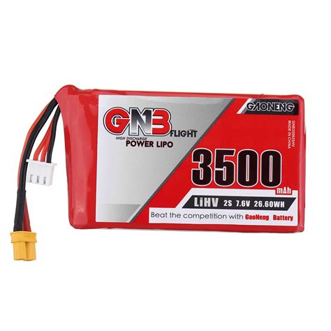 Gaoneng Gnb 7 6v 3500mah 2s Hv Lipo Battery Xt30 Plug For Qx7 Transmitter Sale Banggood Usa