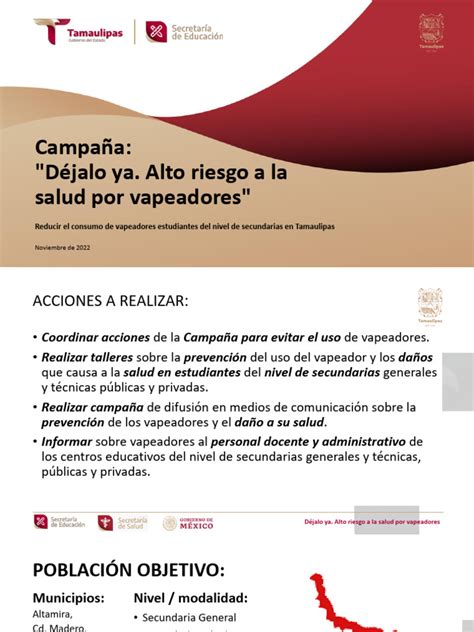 221118 Campaña Déjalo Ya Alto Riesgo A La Salud Por Vapeadores