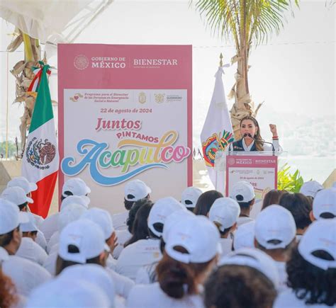 Evelyn Salgado Da Arranque Al Programa Juntos Pintemos Acapulco Grupo