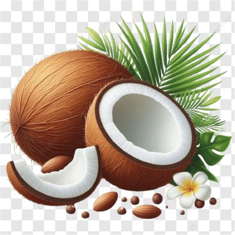 Ai 생성 그림 흰색 배경에 고립 된 코코넛 음식 Ai 생성 그림 흰색 배경에 고립 된 코코넛 음식 그림 코코넛 음식 흰색 배경에 고립 인공 지능 생성 Png 일러스트